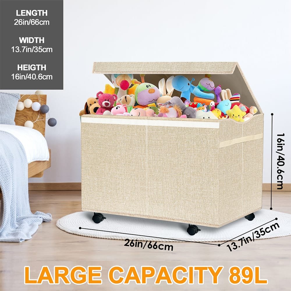 Chinese Factory Price Fabric Large Toy Box On Wheels - Great Shine Home ...