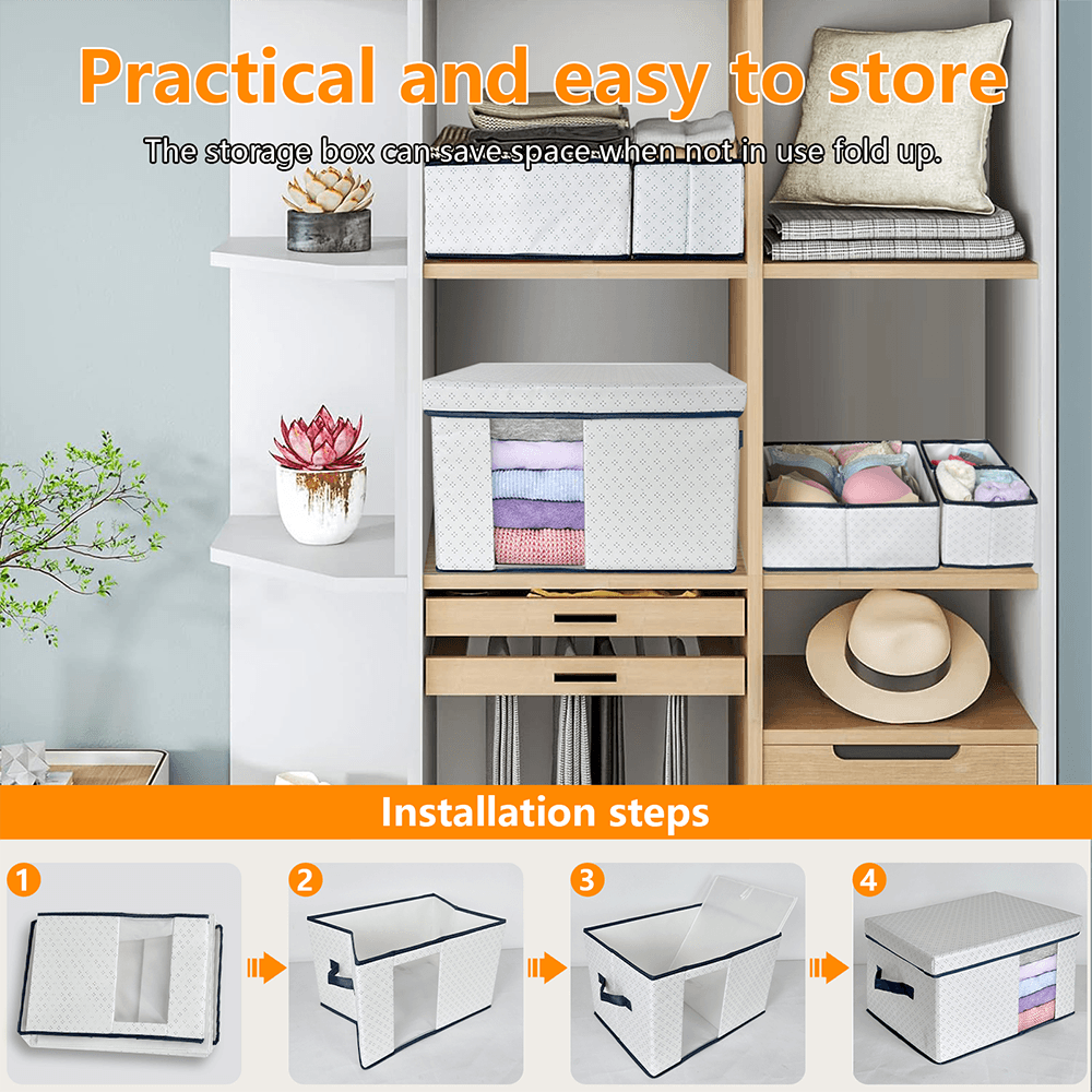 Custom Wholesale Cloth Storage Bins with Lids - Great Shine