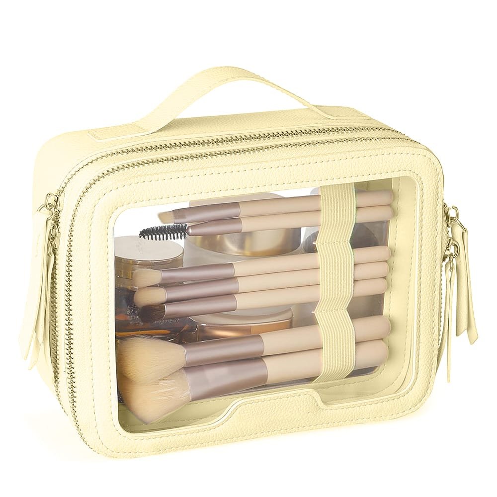 Double Layer PU Leather Makeup Bag - Great Shine Home Storage Supplier
